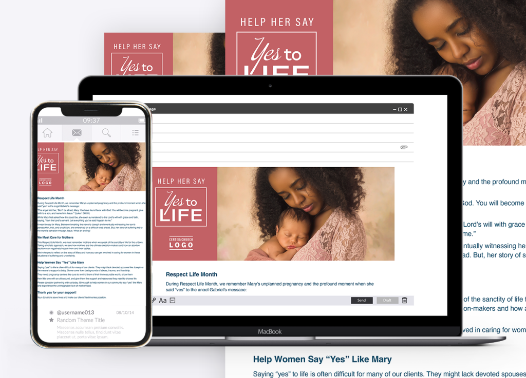 Respect Life - Email Message and Header | Choose Life Express