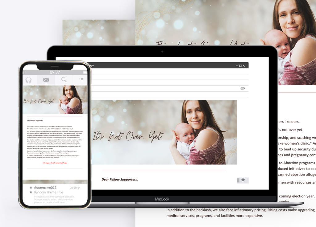 End-of-Year Email Message and Headers | Choose Life Express