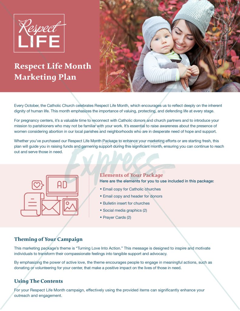 Respect Life Month Package: Celebrate Life with Christ's Love | Choose ...