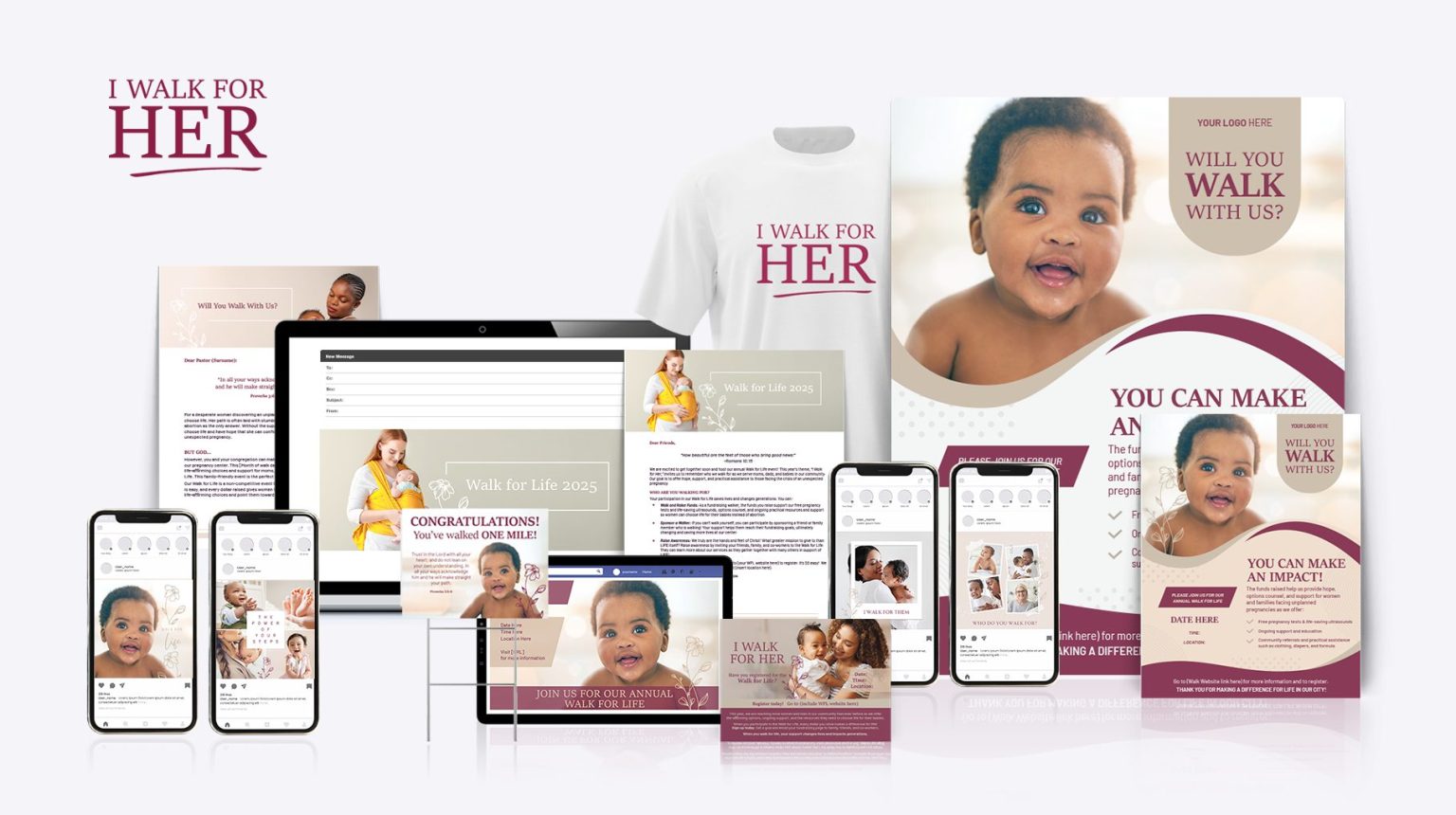 I Walk for Her | Walk for Life Package | 120010 | Choose Life Express